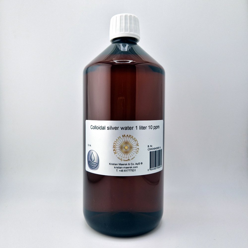 Kolloid sølvvand 1 liter 10 ppm - (13) Kolloid sølvvand, spray og gel ...