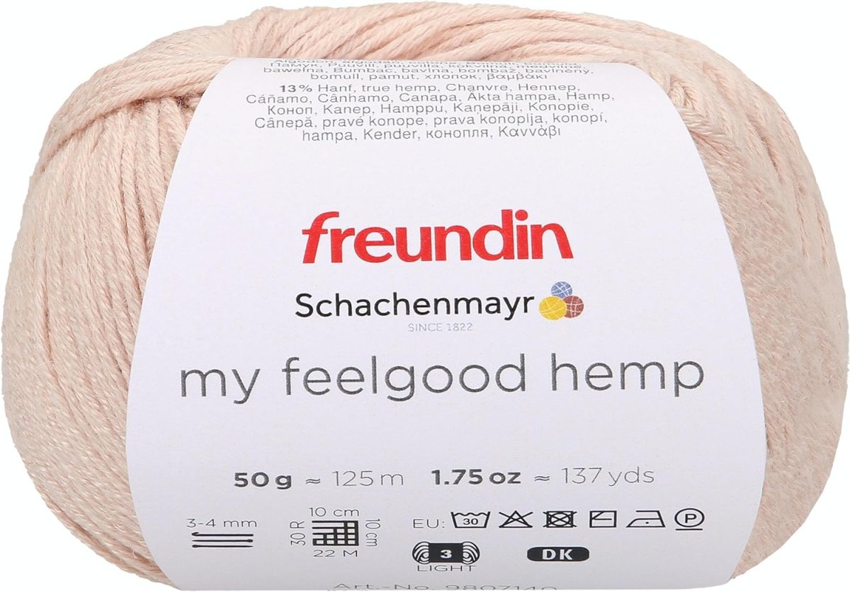 Hudfarve hamp garn 50 g. - (19) Hamp garn - kristian-maersk.dk